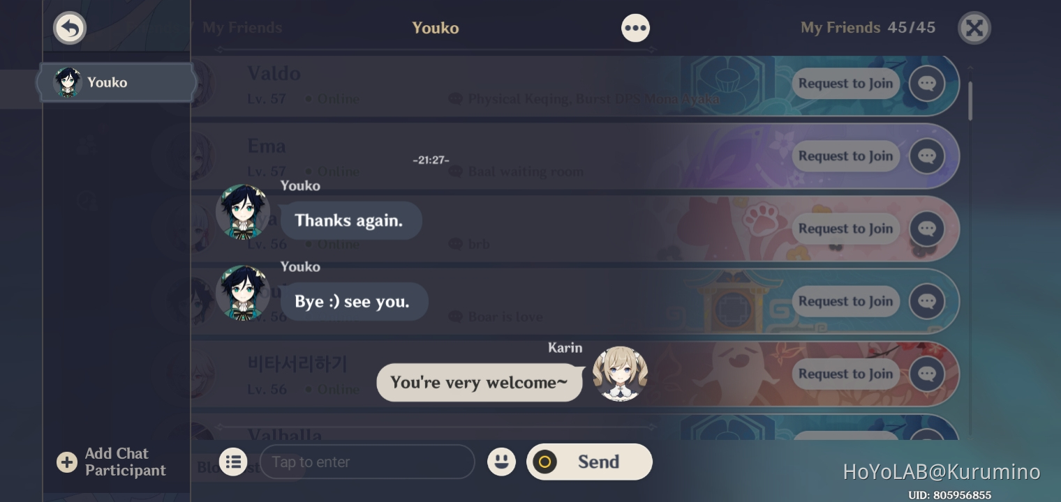 Proof that our messages can be lost for no reason Genshin Impact | HoYoLAB