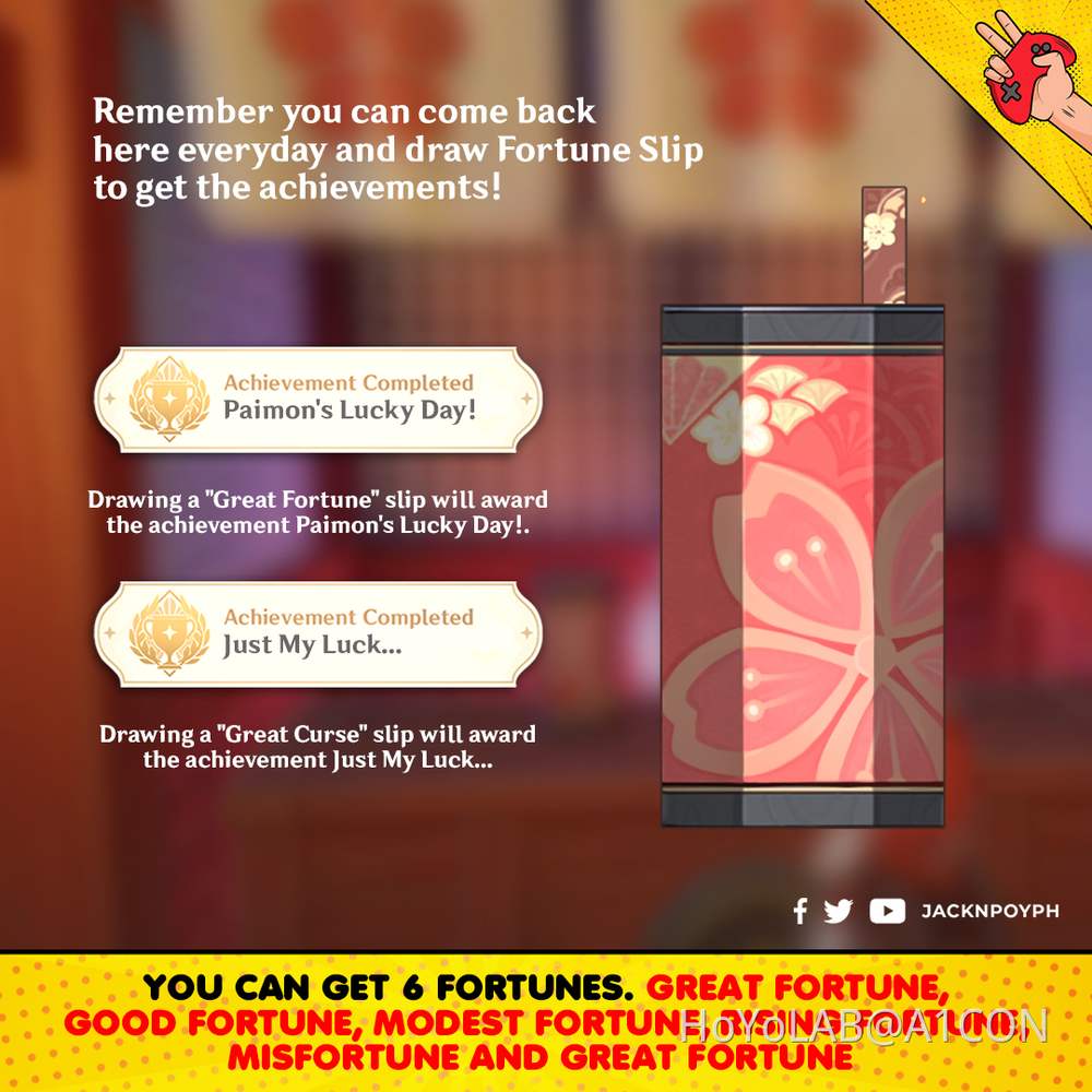 Fortune Slip Hidden Achievements Genshin Impact | HoYoLAB
