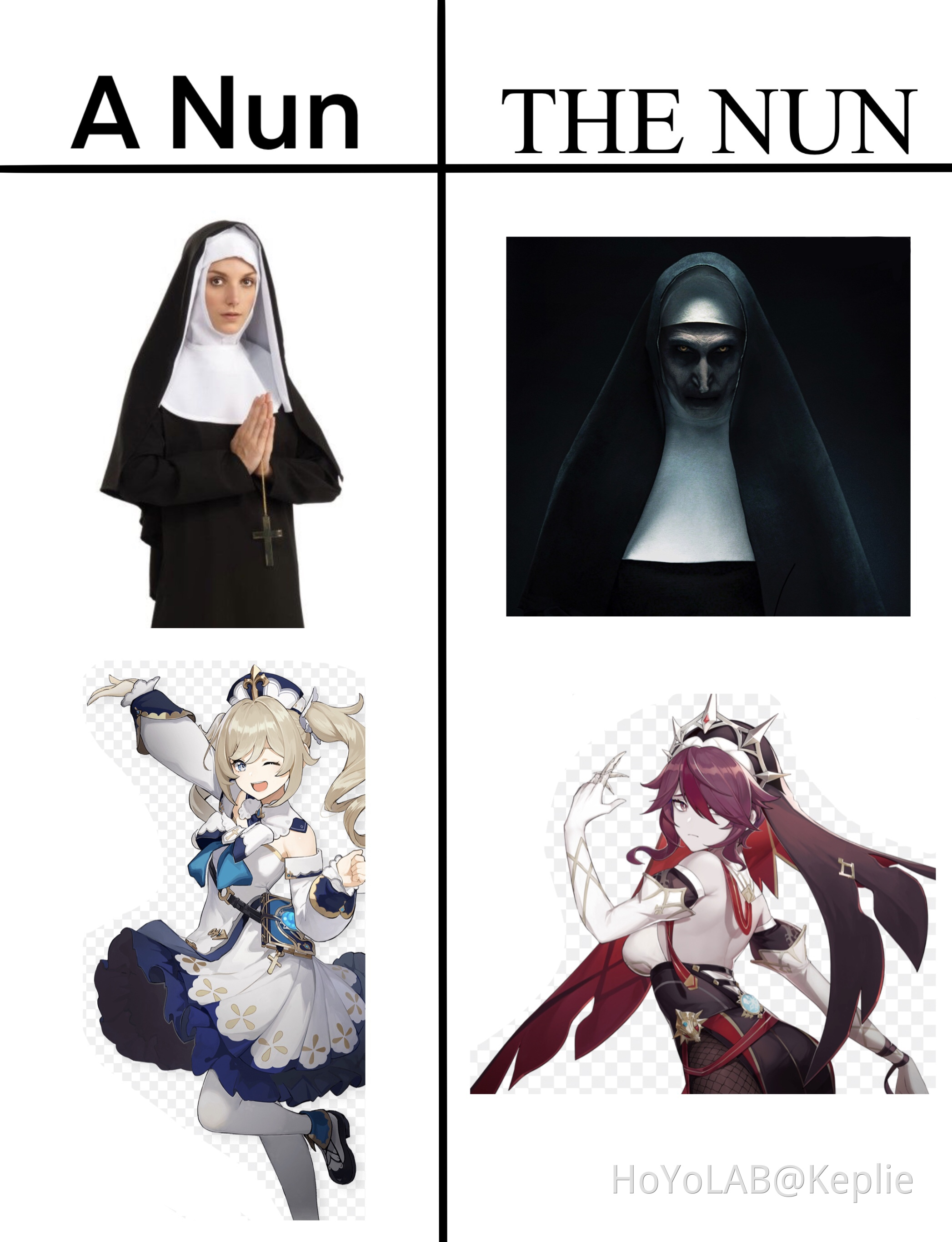 Two Different Types of Nuns Genshin Impact | HoYoLAB