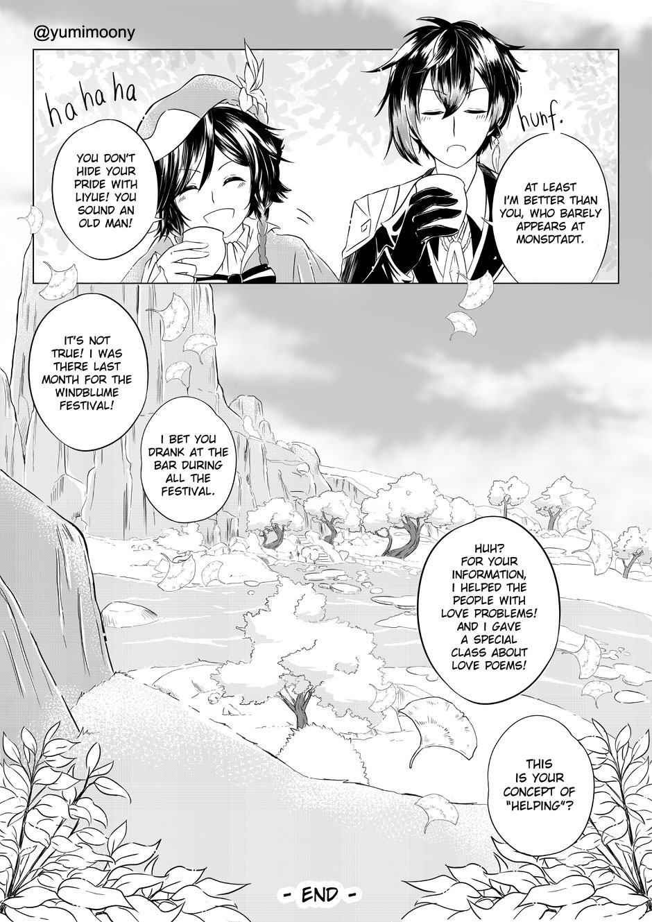 Zhongli/Venti comic | Genshin Impact | HoYoLAB
