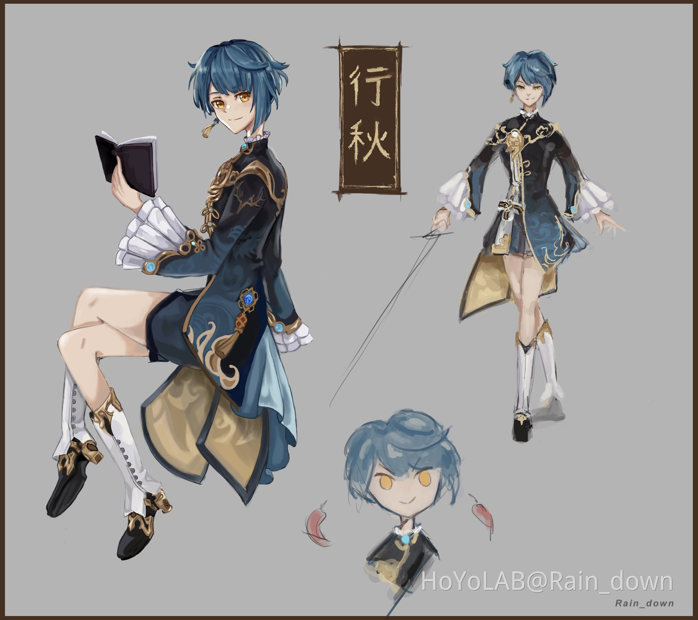 Xingqiu fan art Genshin Impact | HoYoLAB