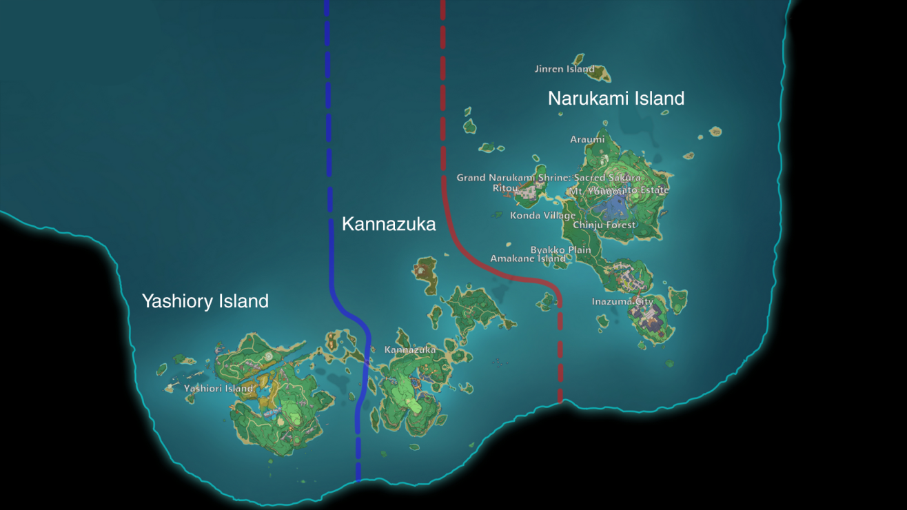 [OUTDАTED] Regions borders of 💜Inazuma💜 Genshin Impact | HoYoLAB