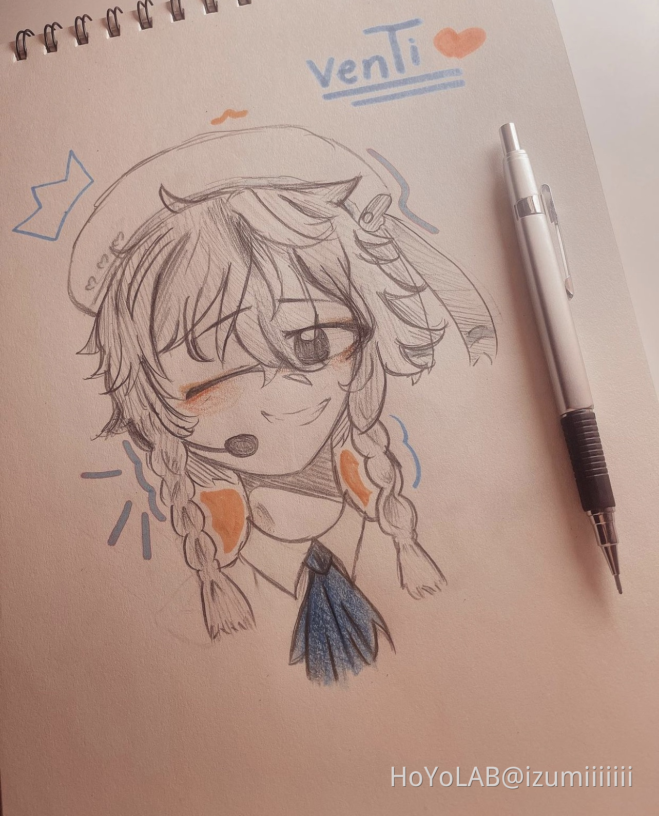 Venti drawing~ Genshin Impact | HoYoLAB