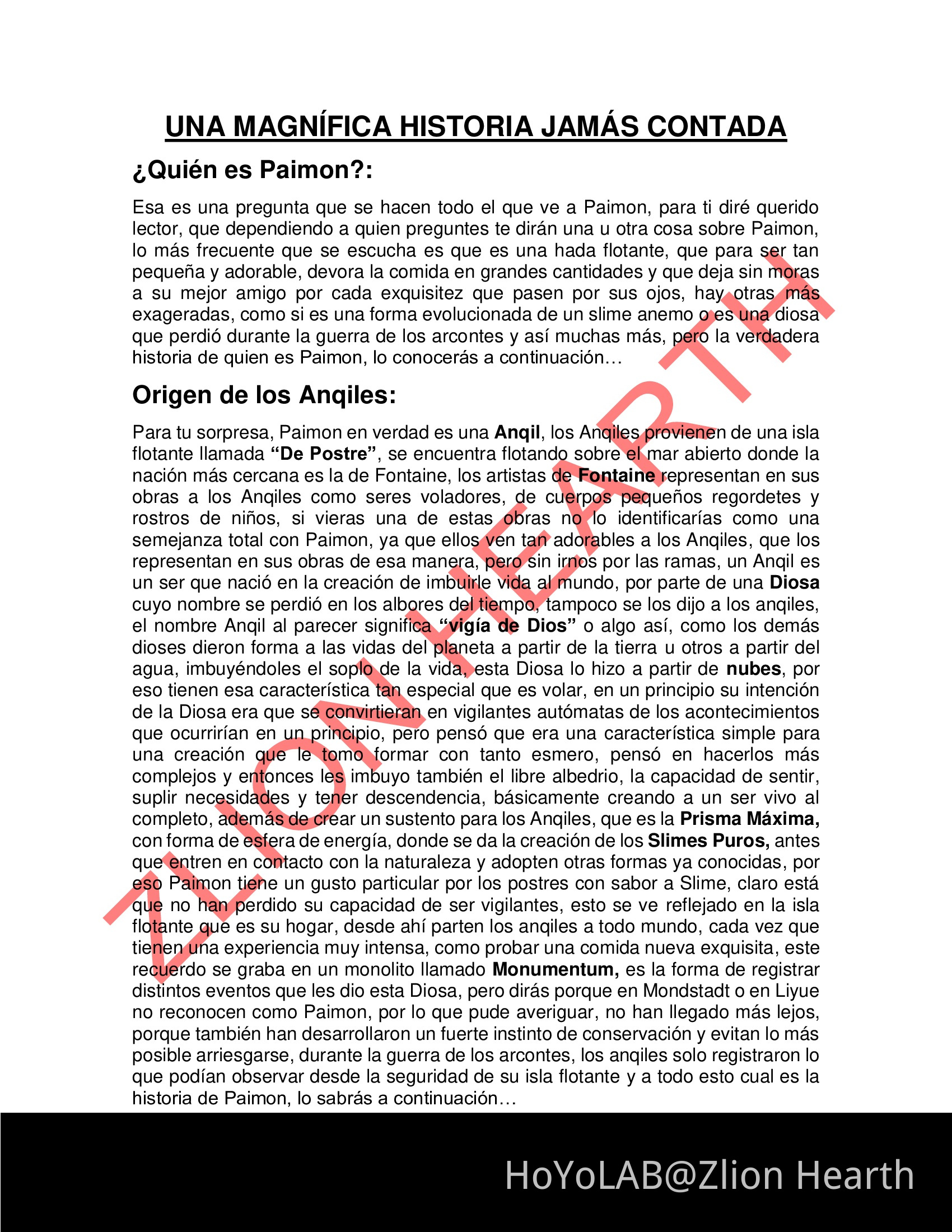 Concurso de Fanfiction - ¿Quién es Paimon?---/// NO GANE, PERO QUE TAL ...