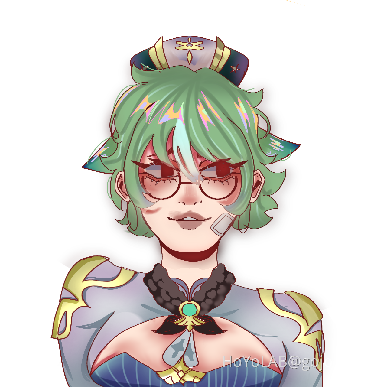 a sucrose drawing that I made but I barely tried | Genshin Impact | HoYoLAB