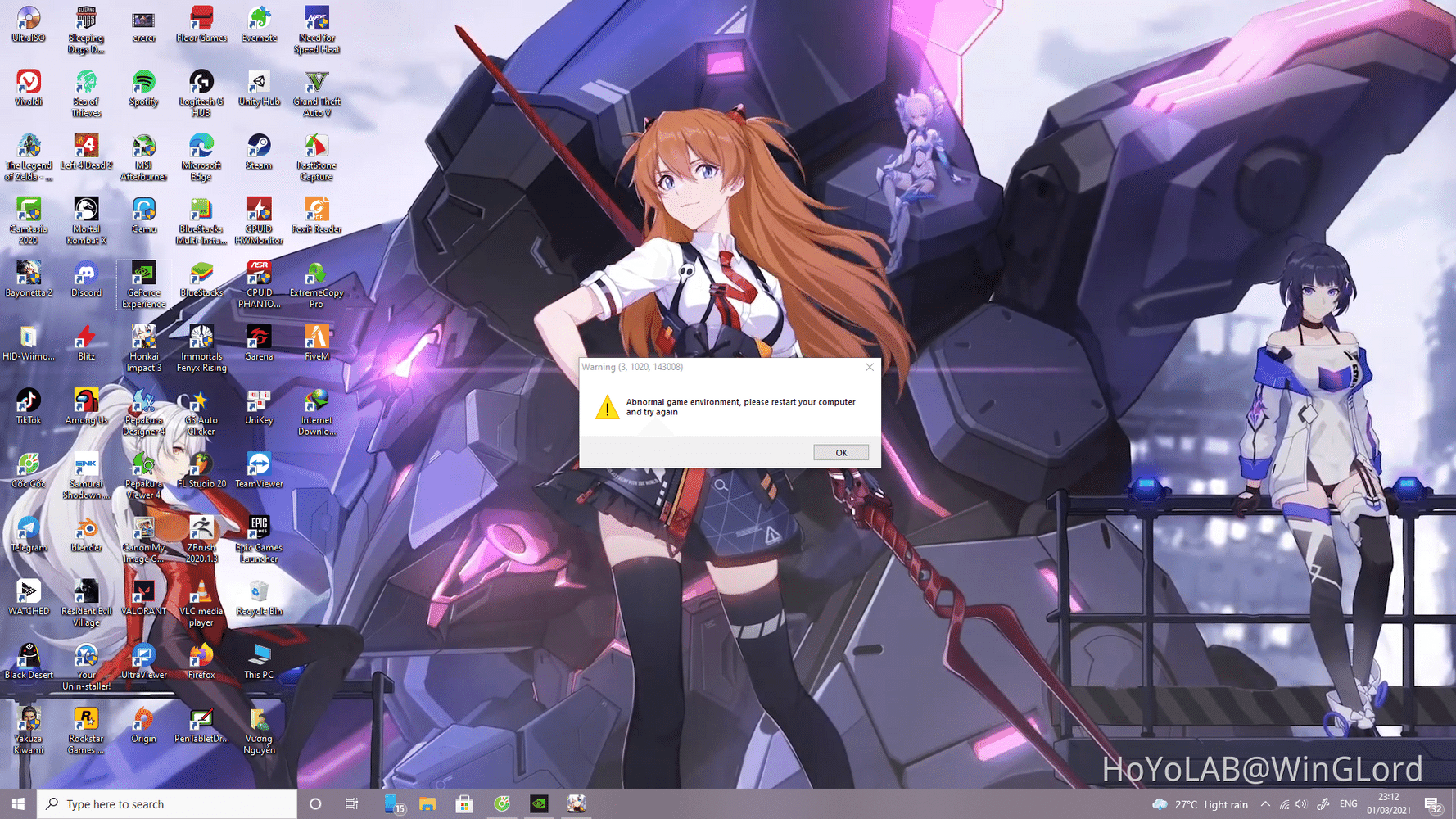 [PC Yêu cầu hỗ trợ] lỗi Warning (3,1020,143008) Honkai Impact 3rd | HoYoLAB