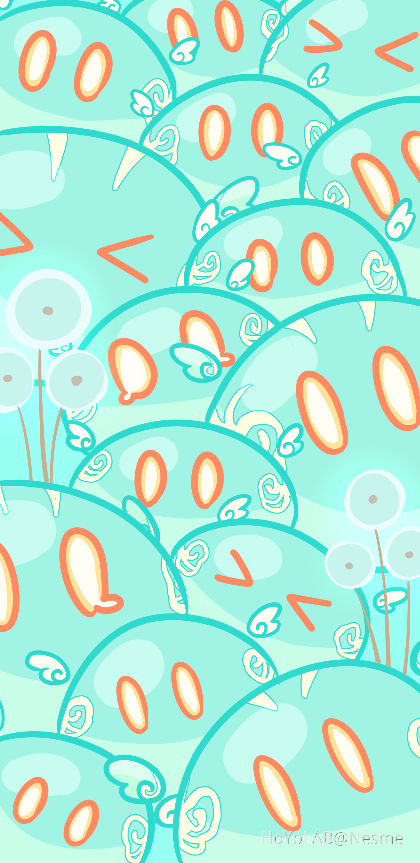 Wallpaper - Cryo slime, Anemo slime & Geo slime Genshin Impact | HoYoLAB