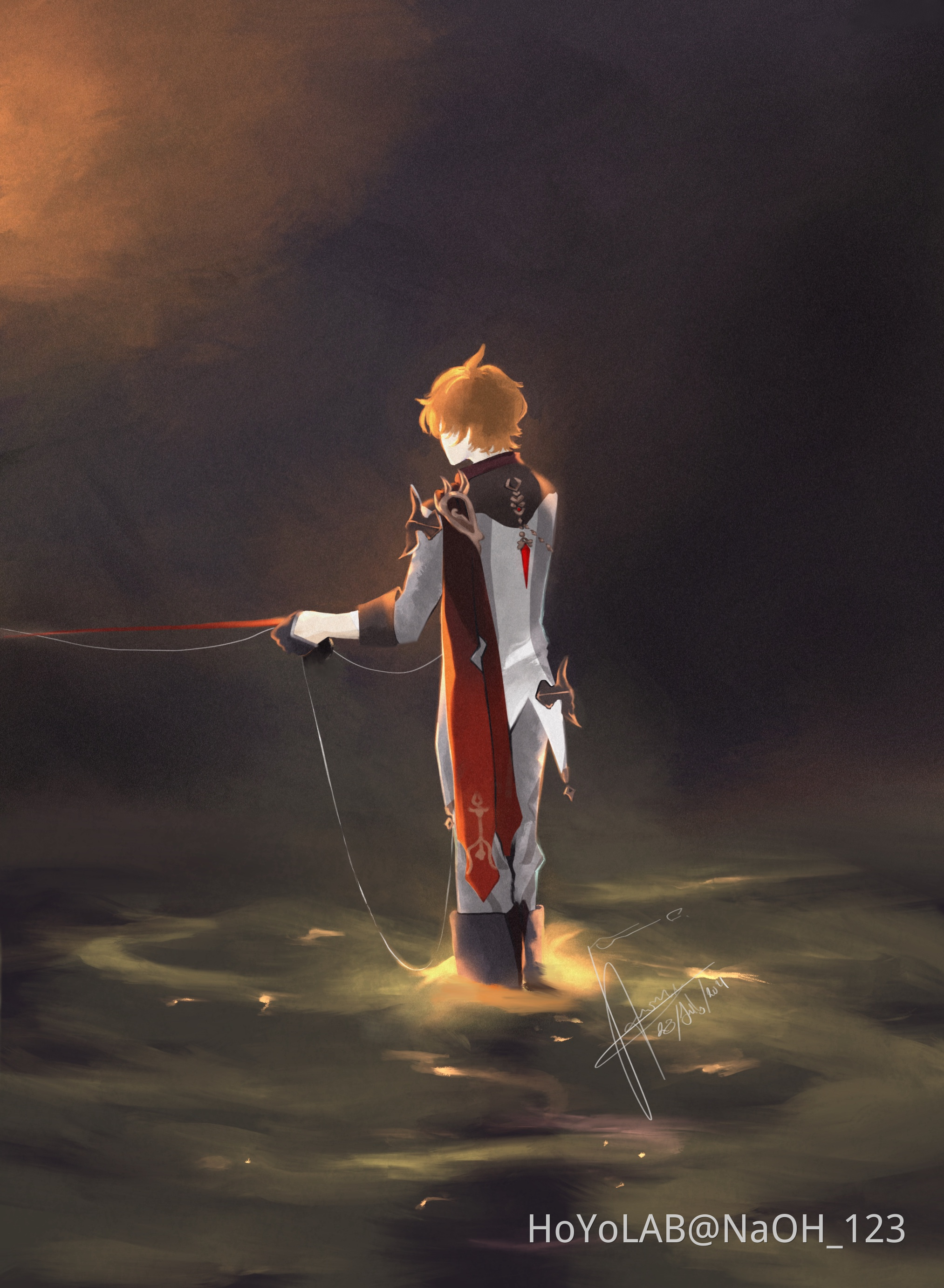 Childe’s birthday art Genshin Impact | HoYoLAB