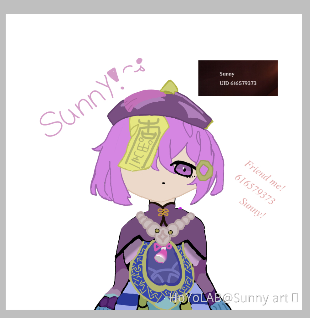 I finished! Qiqi drawing Genshin Impact | HoYoLAB