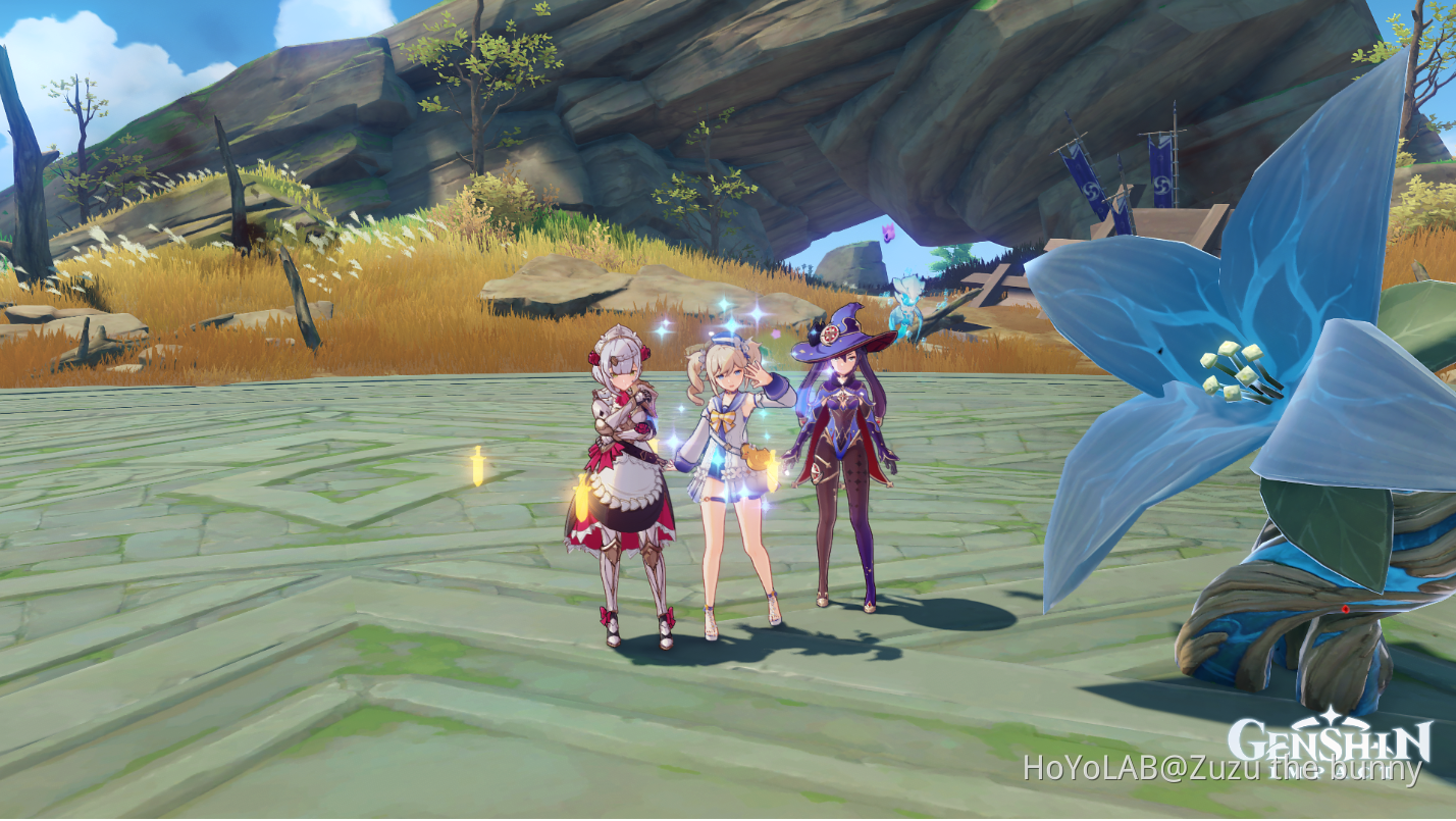 fighting the pryo cube with friends! Genshin Impact | HoYoLAB