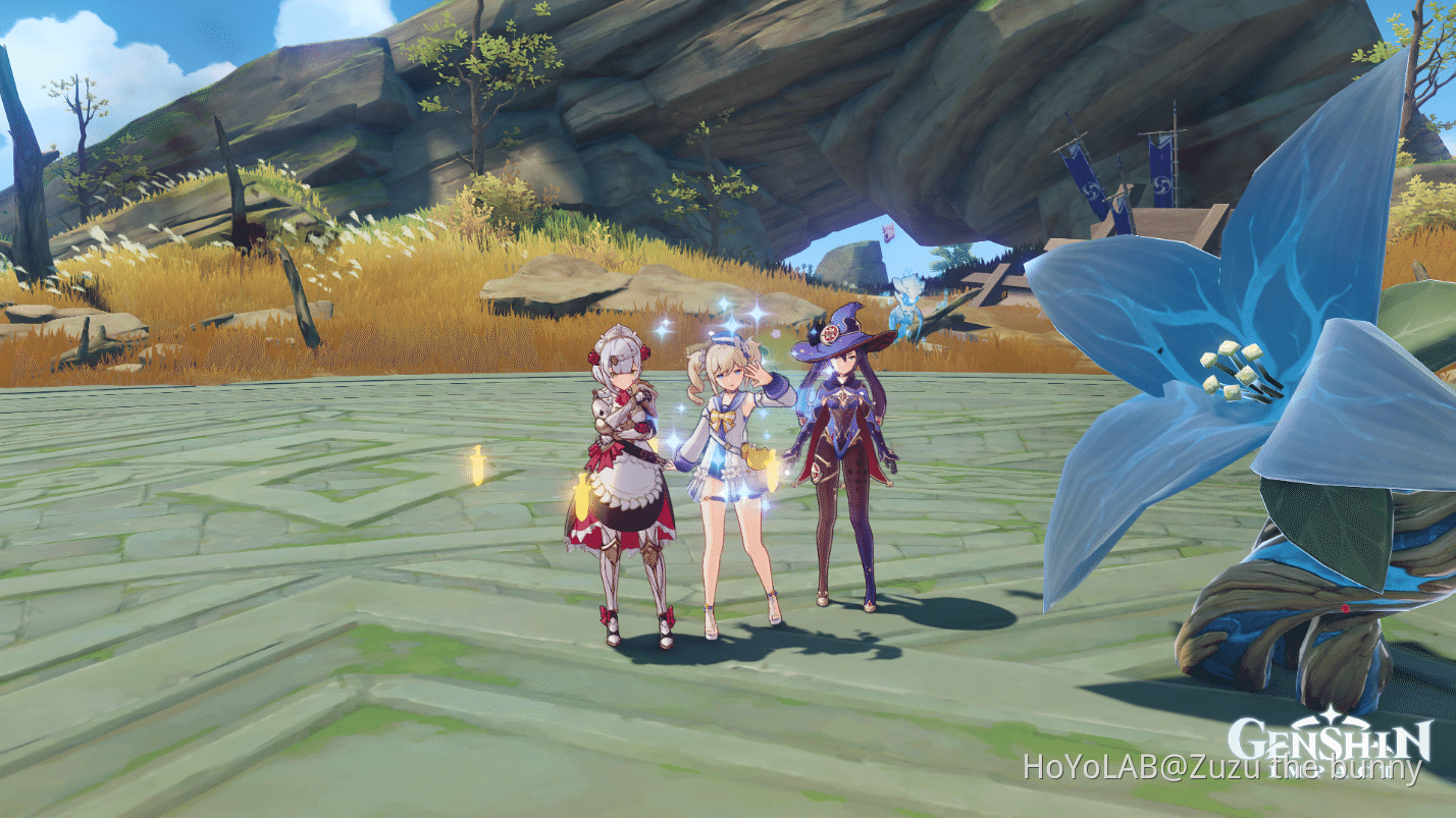 fighting the pryo cube with friends! Genshin Impact | HoYoLAB