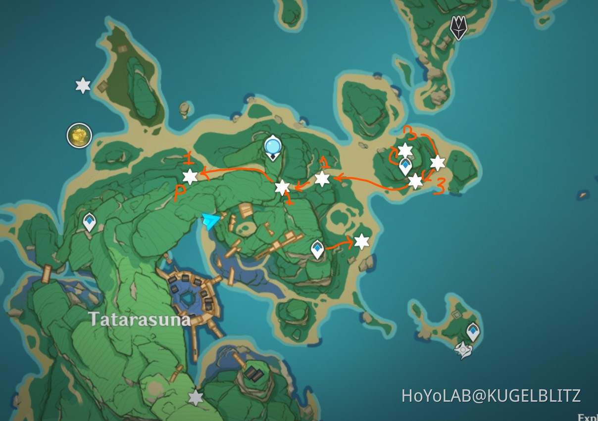 Artifact Farming Routes Inazuma [Version 2.0++] Genshin Impact | HoYoLAB
