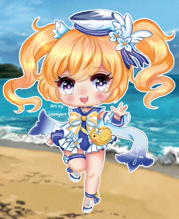 Chibi Barbara de Verano ♥ Genshin Impact | HoYoLAB