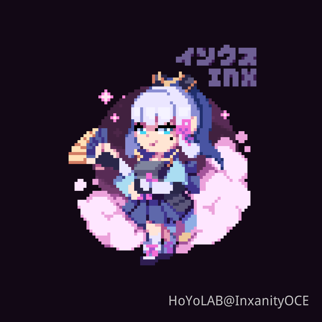 Ayaka pixel Chibi Genshin Impact | HoYoLAB