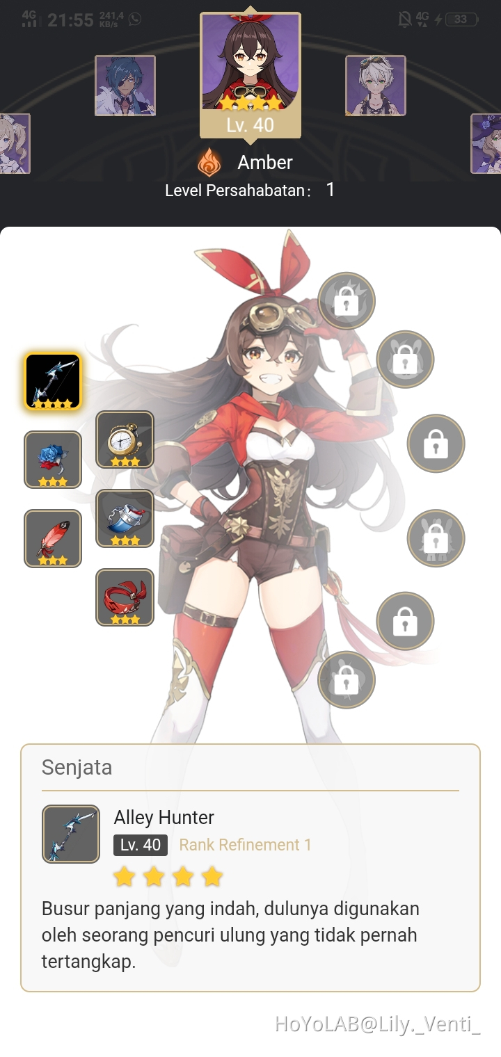 Kasih saran untuk nge build amber Genshin Impact | HoYoLAB