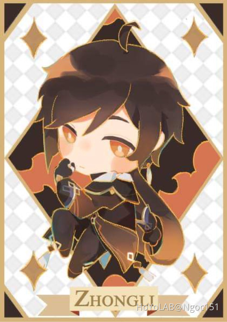 Chibi Zhongli Fanart | Genshin Impact | HoYoLAB