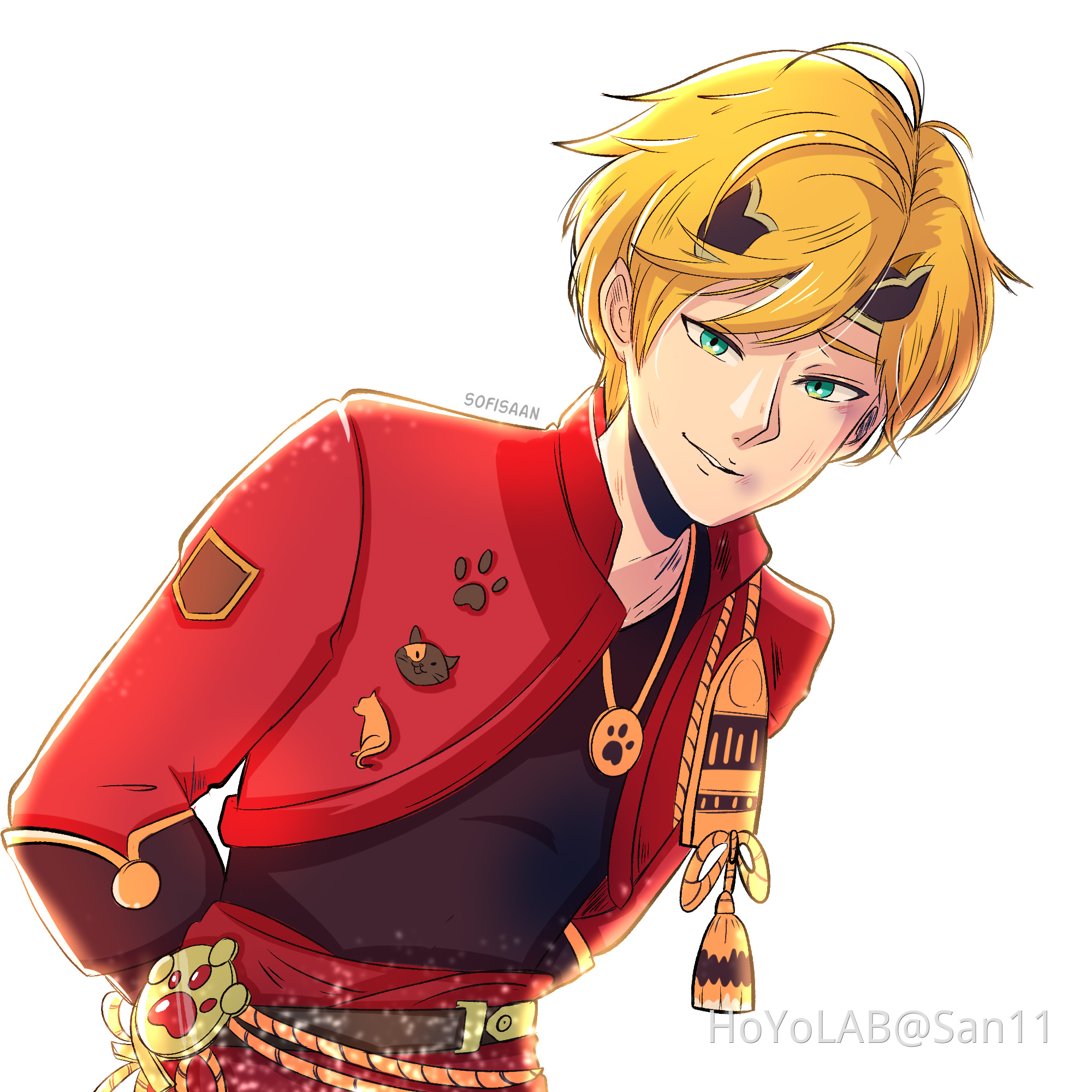 OMG kostum Tohma dikenakan oleh seseorang yang tampan Genshin Impact ...