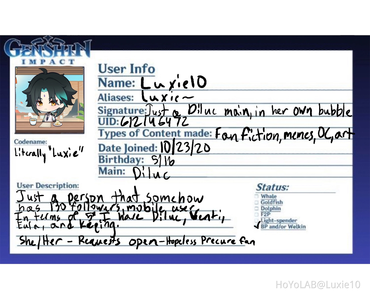 Hoyolab UID ! Genshin Impact | HoYoLAB