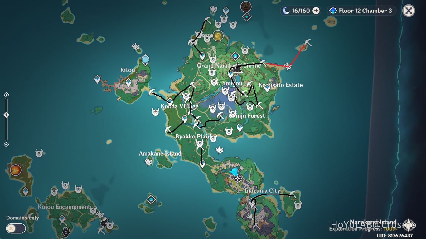 Mining route for inazuma Genshin Impact | HoYoLAB