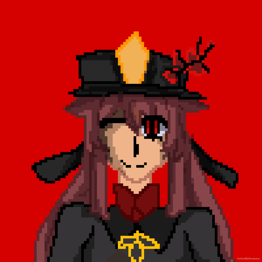 i made a pixel art of hu tao :) Genshin Impact | HoYoLAB