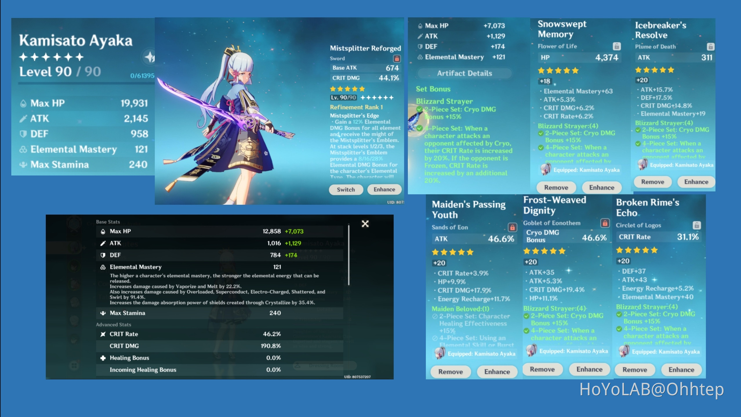 Ayaka build Genshin Impact | HoYoLAB