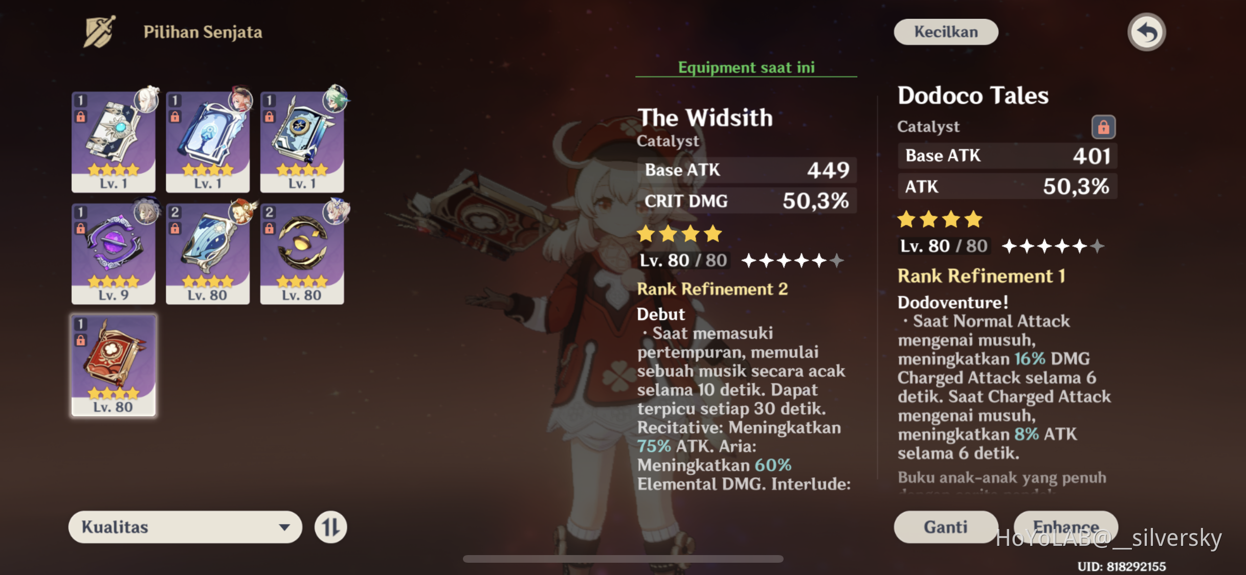 Klee Weapon: Widsith atau Dodoco Tales? Genshin Impact | HoYoLAB