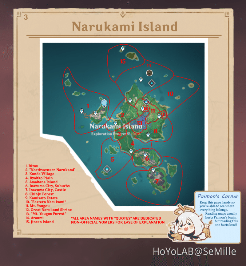 [Version 2.0] The Inazuma Exploration Guide ft. Paimon Genshin Impact ...