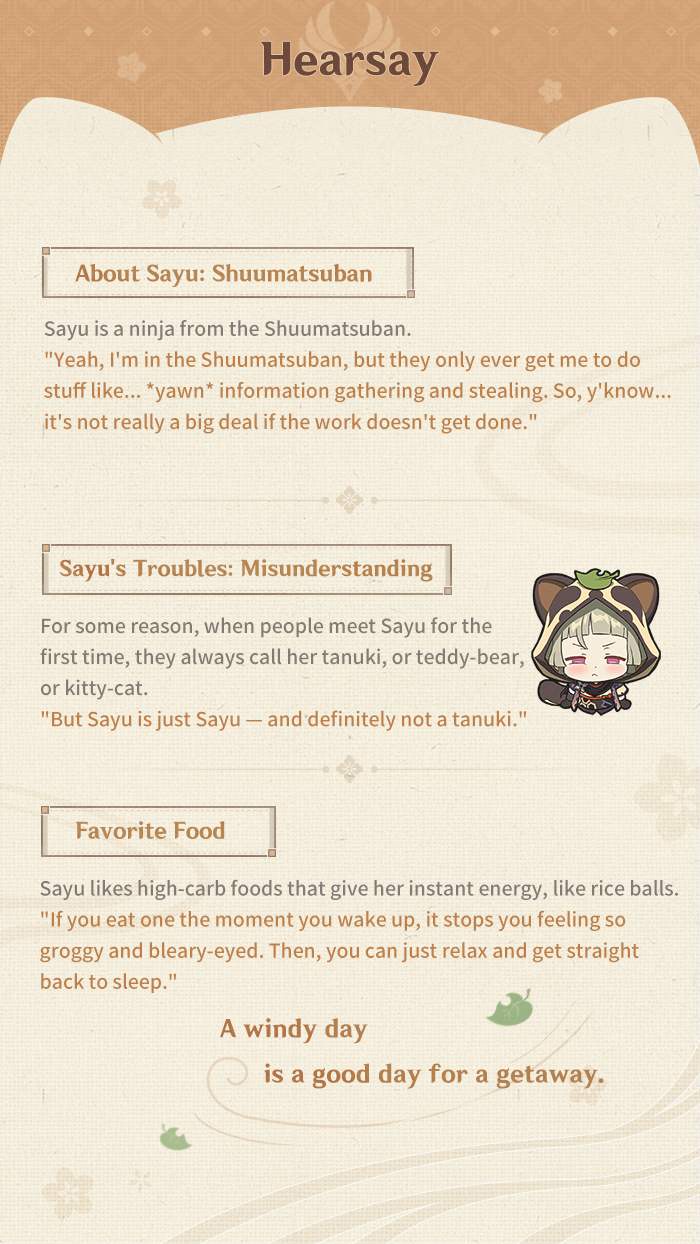 "Seems like I could have just stayed in bed today." — "Mujina Ninja ...