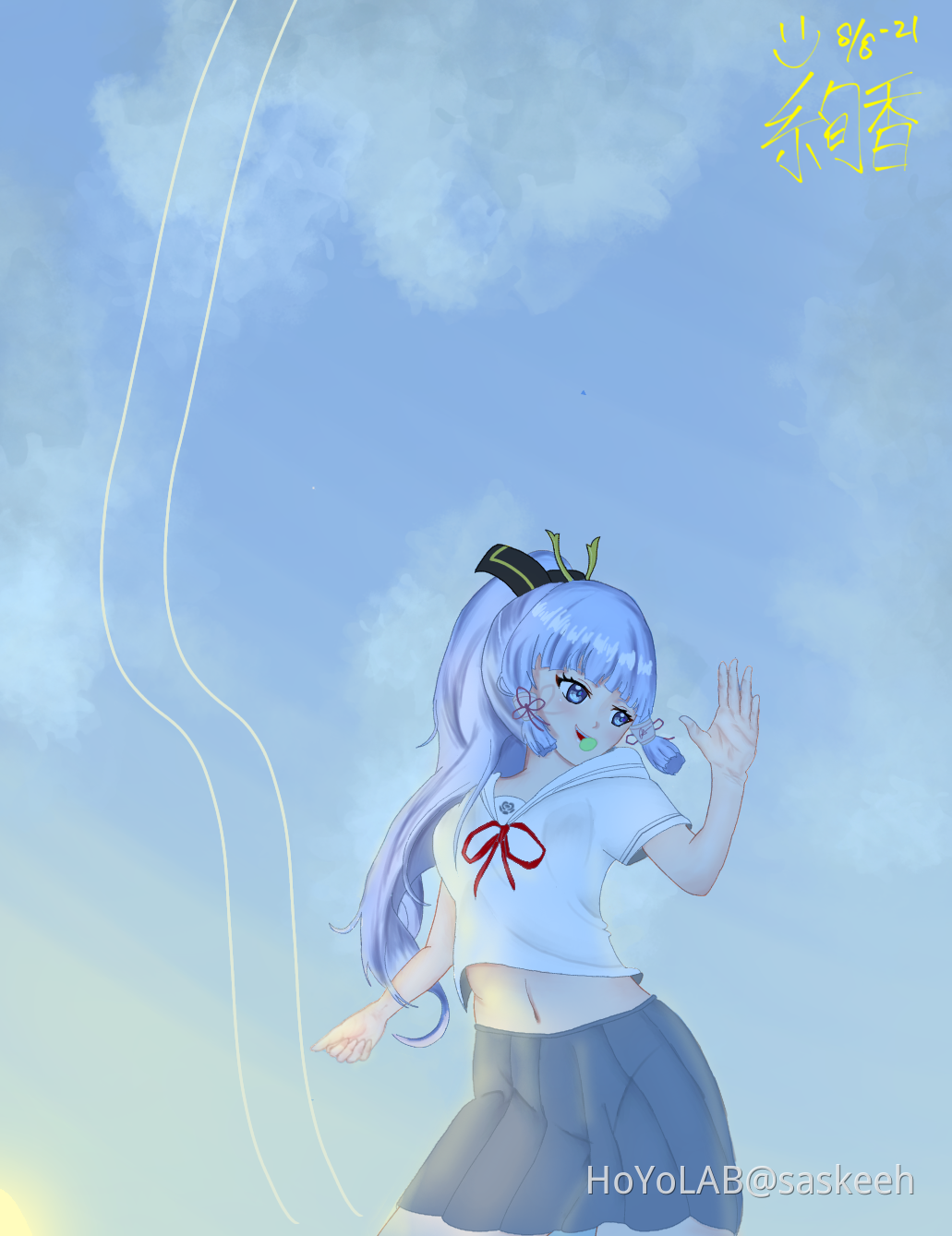 ayaka eating dango Genshin Impact | HoYoLAB