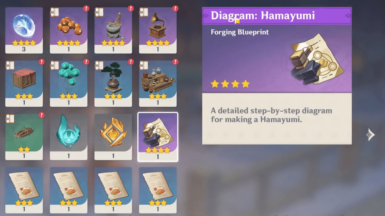 How to Obtain the Hamayumi bow Crafting Blueprint Genshin Impact | HoYoLAB