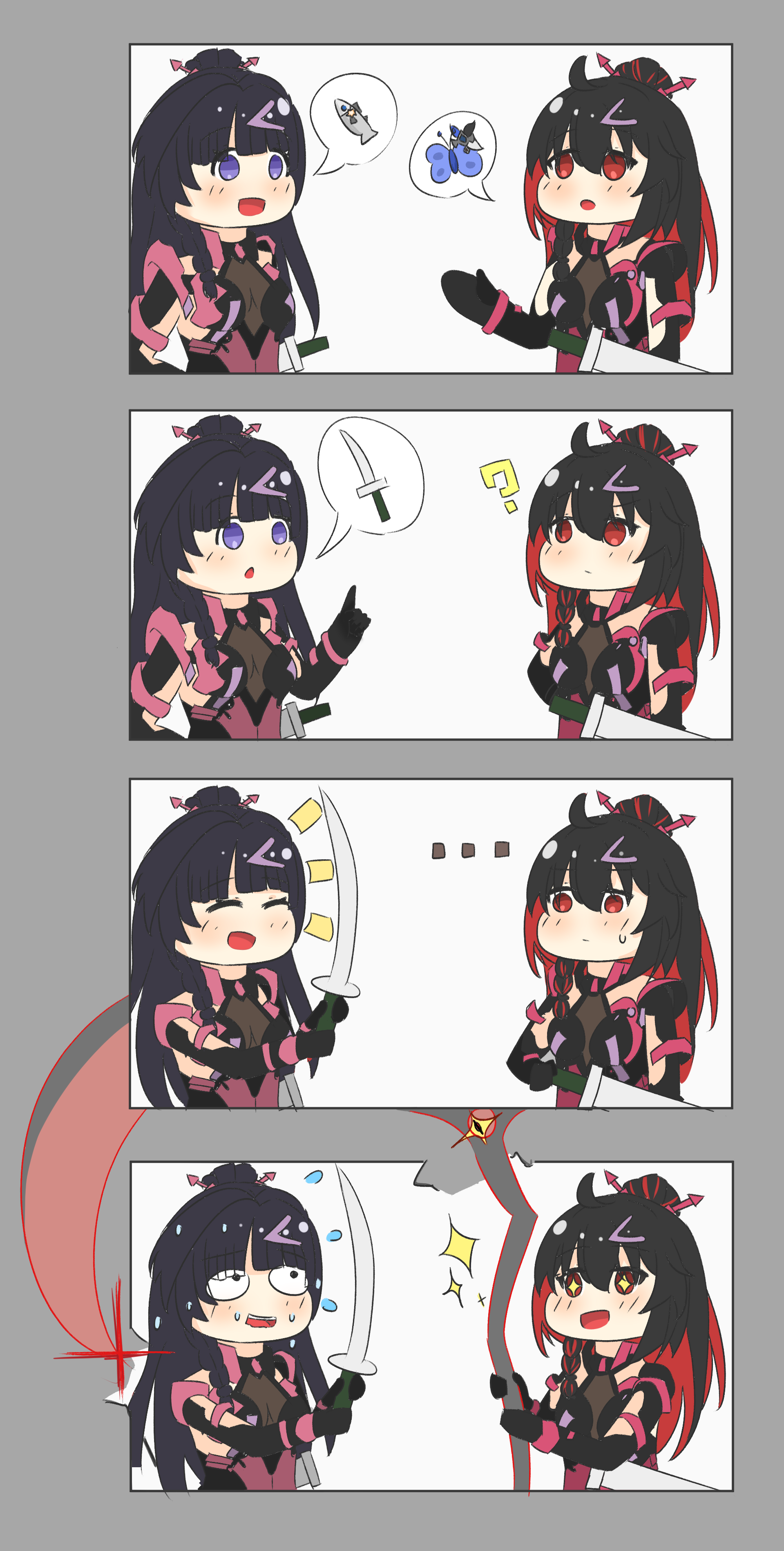Seele Study Sketches (3S) #7: Crimson Impulse (+4koma) | Honkai Impact ...