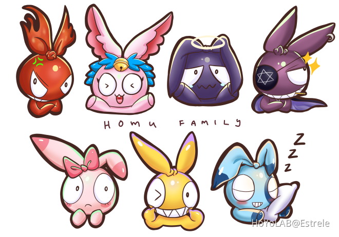 [HOMU emotes] Homu family Honkai Impact 3rd | HoYoLAB