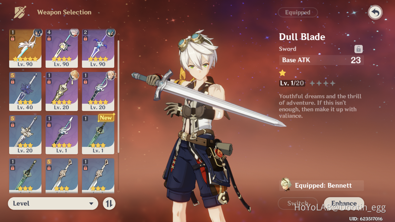 Bennett weapon Genshin Impact | HoYoLAB