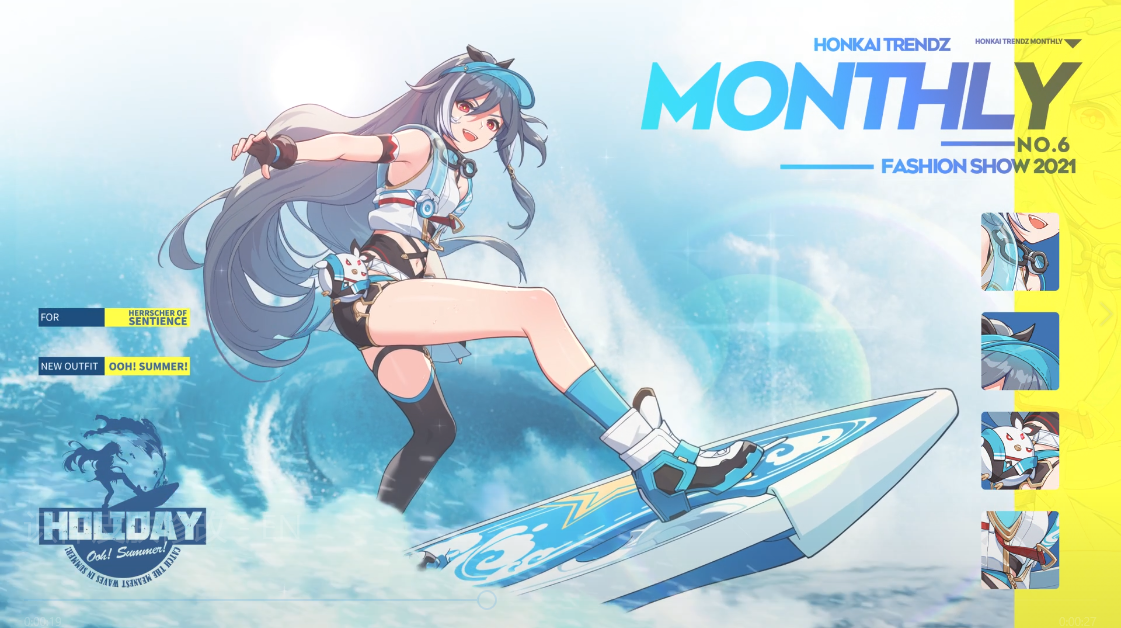 PV trang phục Herrscher of Sentience「Ồ! Mùa Hè!」 Honkai Impact 3rd ...