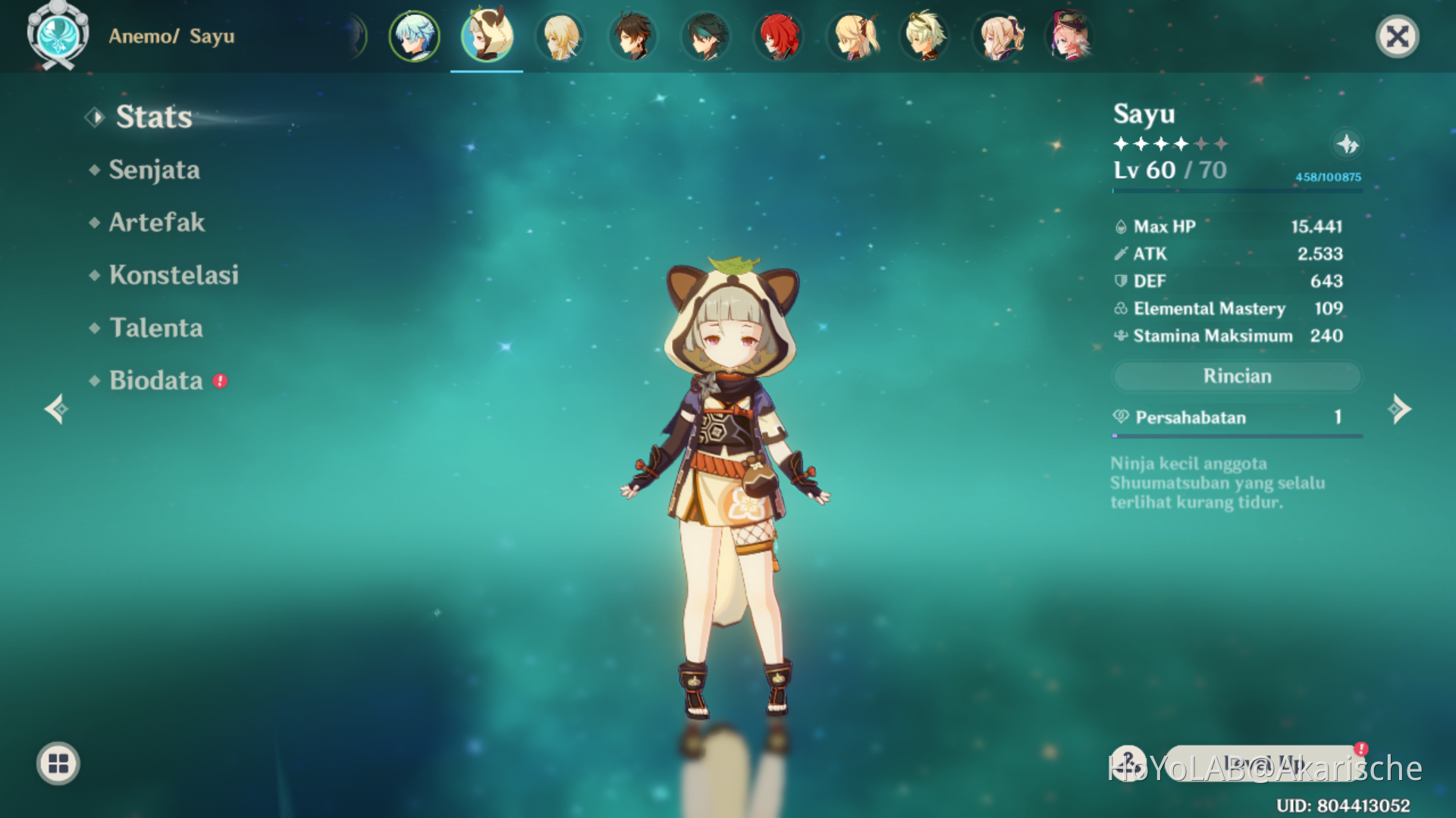 Sayu Build Main Dps,Healnya tetap bagus Genshin Impact | HoYoLAB