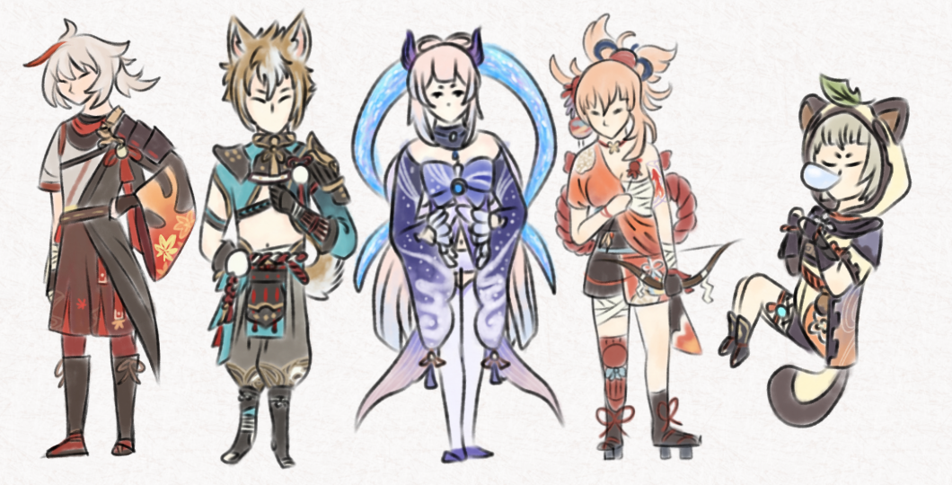 Inazuma in Okami Art Style Genshin Impact | HoYoLAB