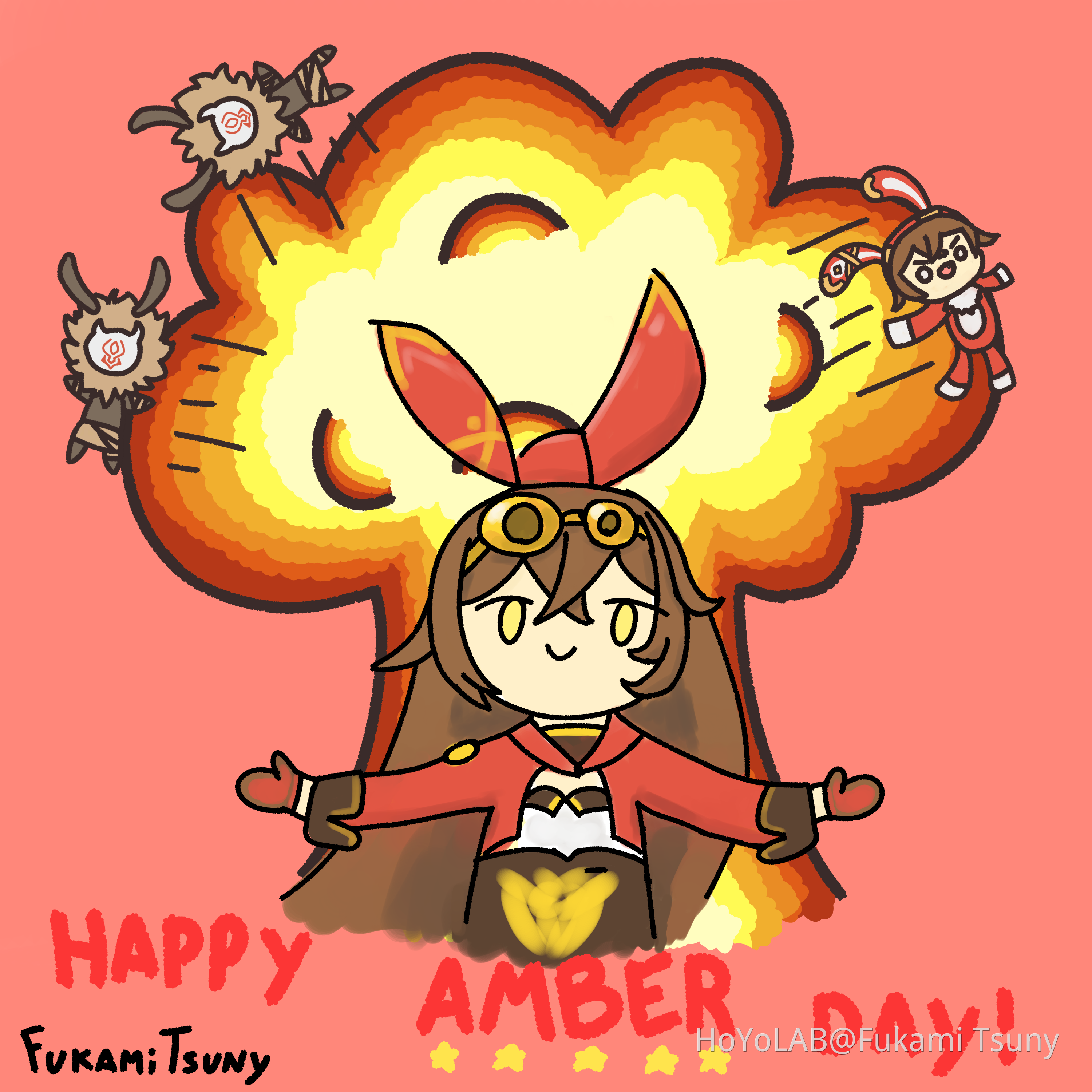Happy Birthday Amber! 🔥 Genshin Impact | HoYoLAB