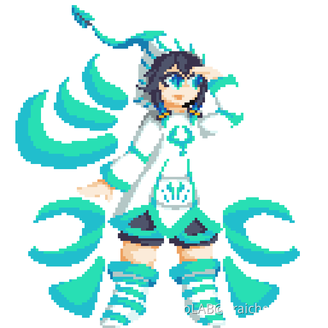 Venti in hoodie and pixel art Genshin Impact | HoYoLAB