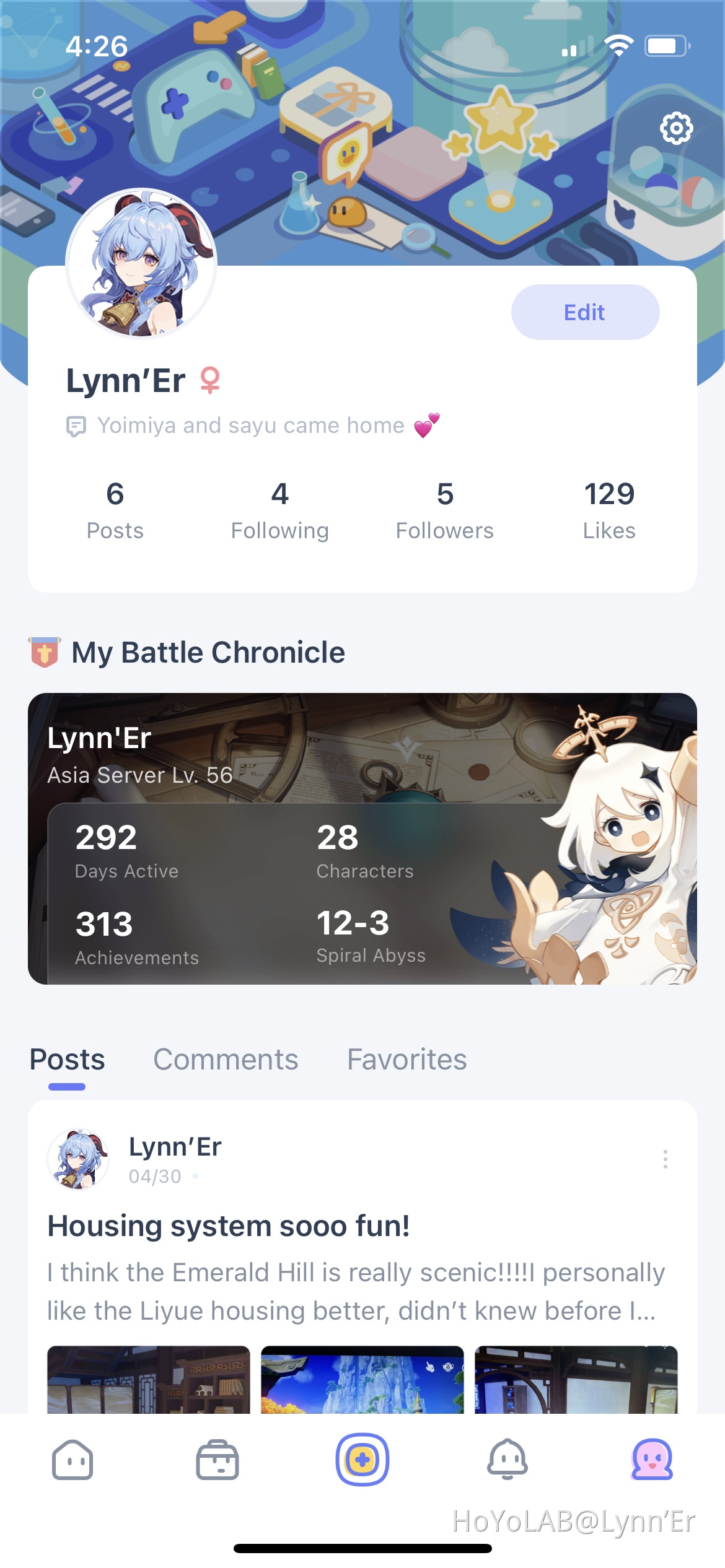 The new hoyolab app interface sooo cute! Genshin Impact | HoYoLAB