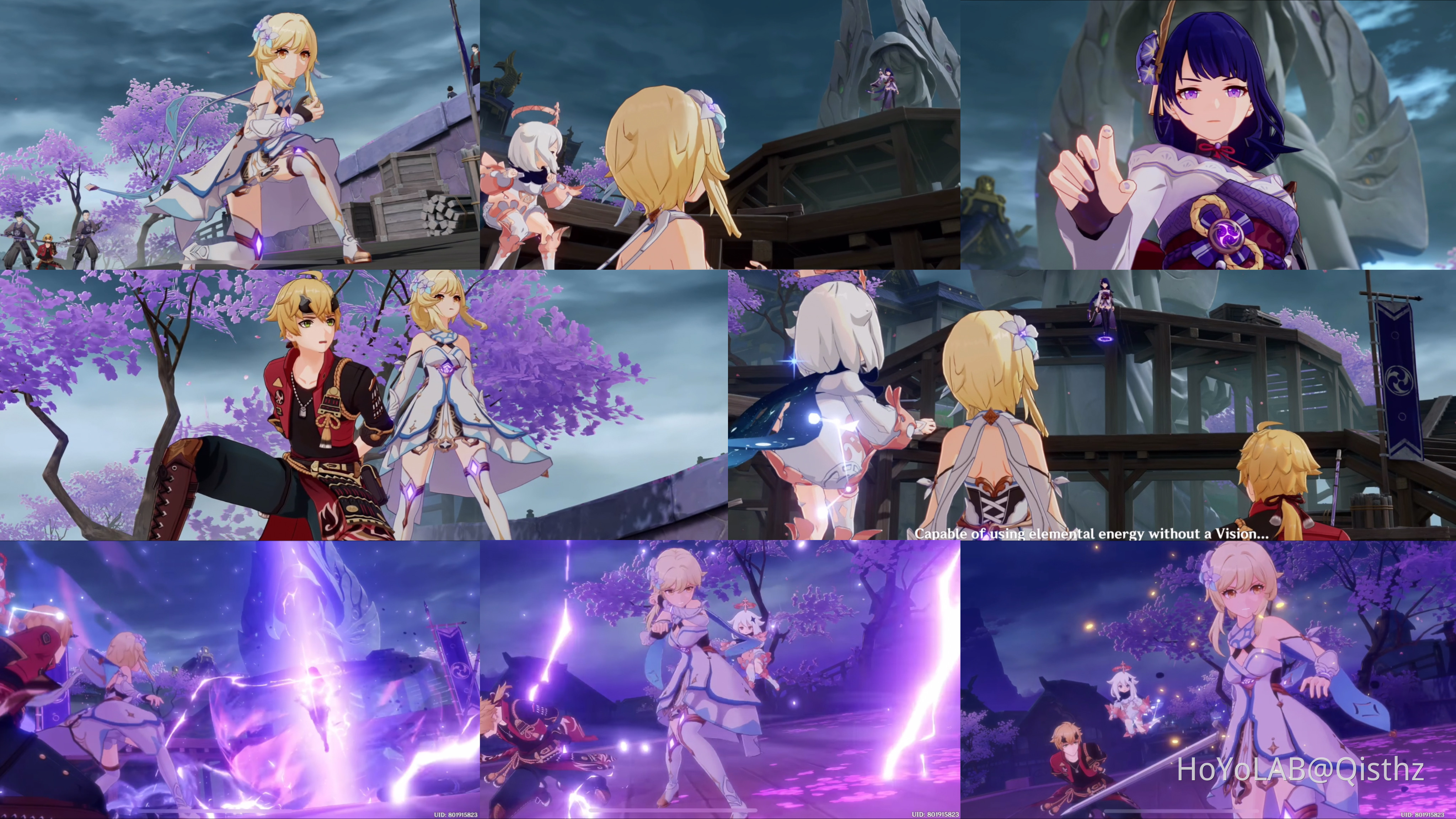 badass Lumine vs the scary powerful Raiden Shogun Baal Genshin Impact ...