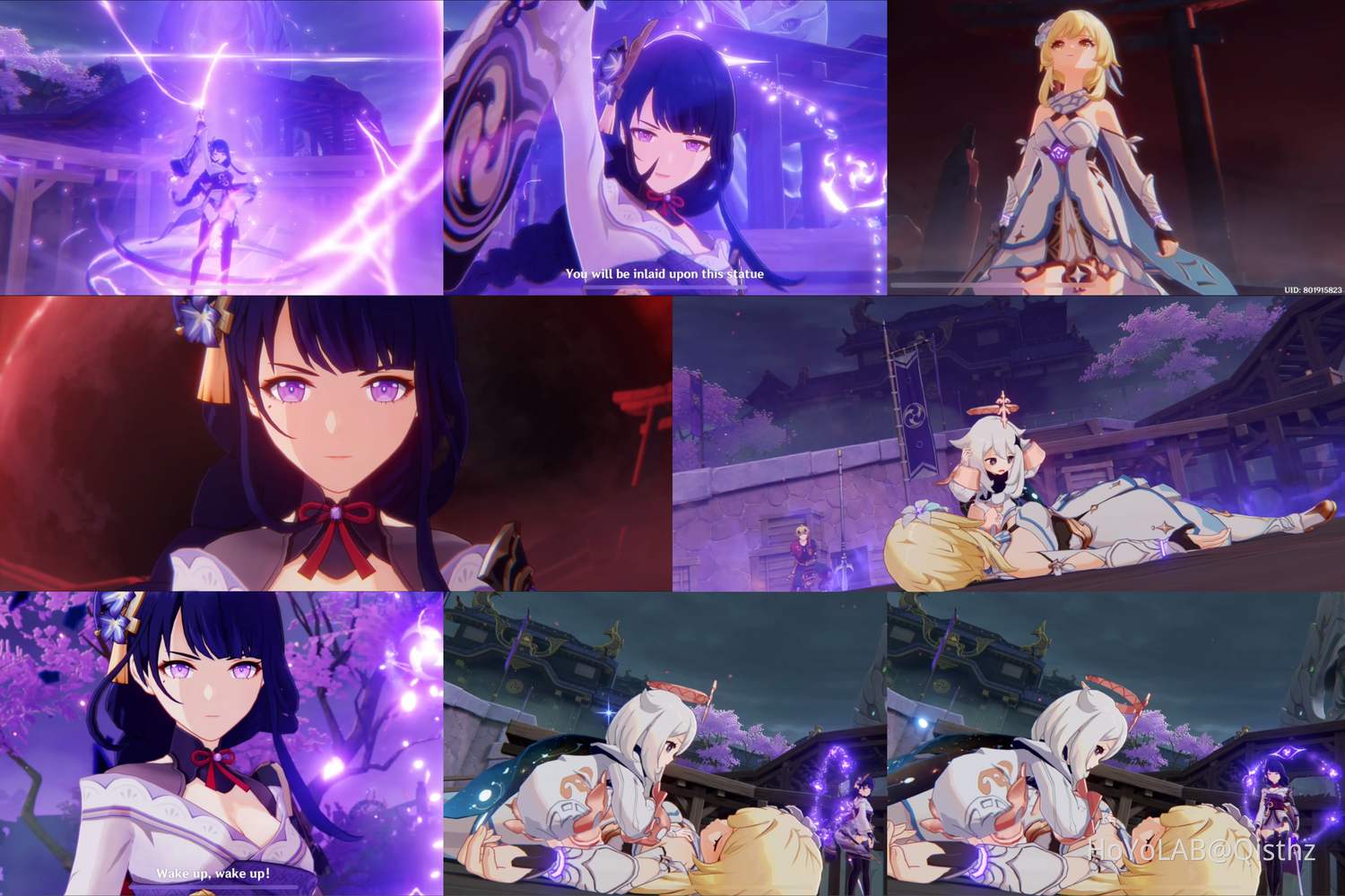 badass Lumine vs the scary powerful Raiden Shogun Baal Genshin Impact ...