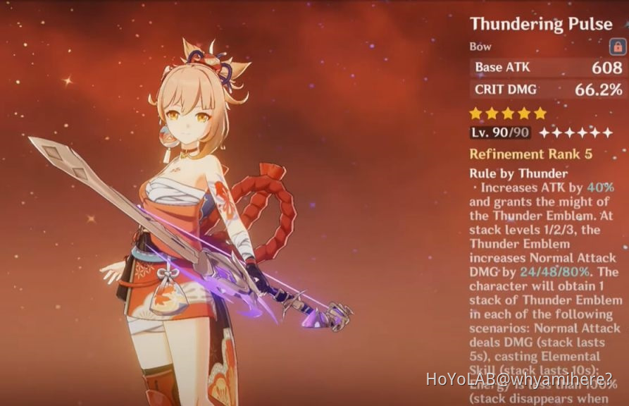 Who should I give this beautiful bow to? Genshin Impact | HoYoLAB