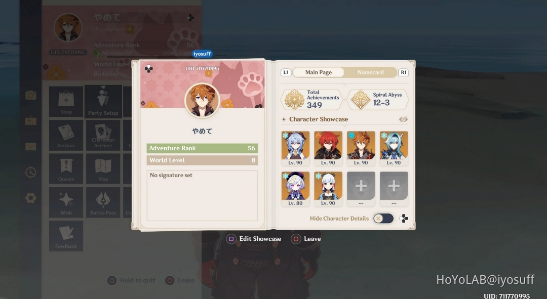 My Genshin Acc Genshin Impact | HoYoLAB