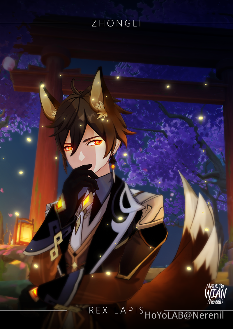 Zhongli x Childe ft. fox ears. (Because why not) Genshin Impact | HoYoLAB