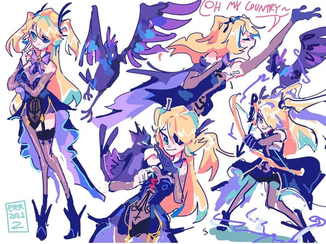 [Fan art share] Eter_nation is easily my favorite genshin artist ...