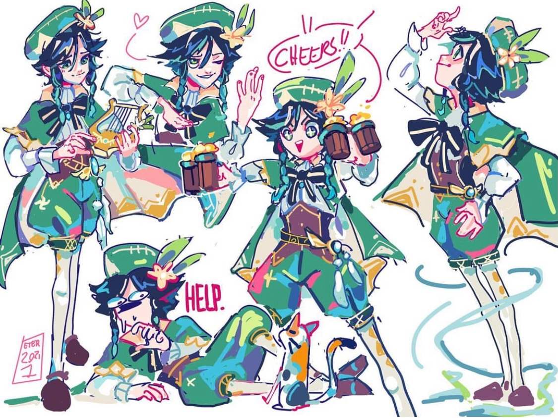 [Fan art share] Eter_nation is easily my favorite genshin artist ...