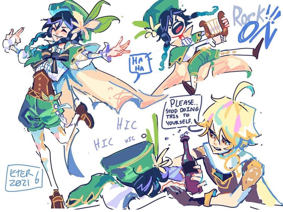 [Fan art share] Eter_nation is easily my favorite genshin artist ...