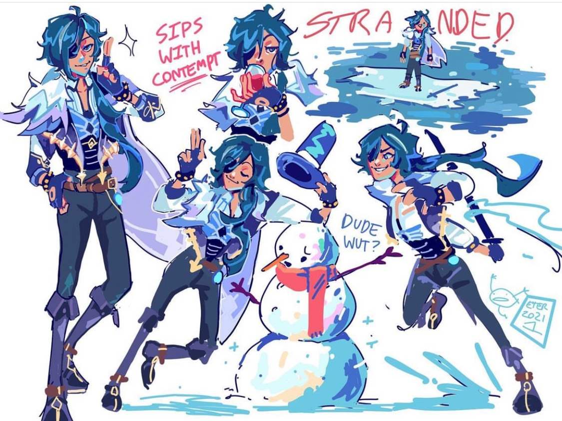 [Fan art share] Eter_nation is easily my favorite genshin artist ...