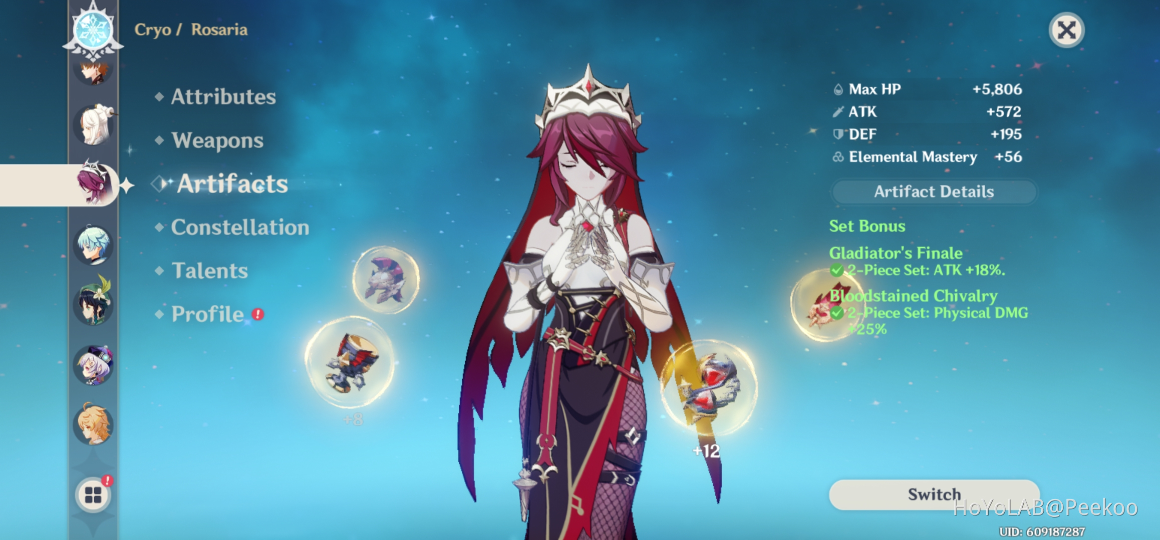 Rosaria DPS Build Advice Genshin Impact | HoYoLAB