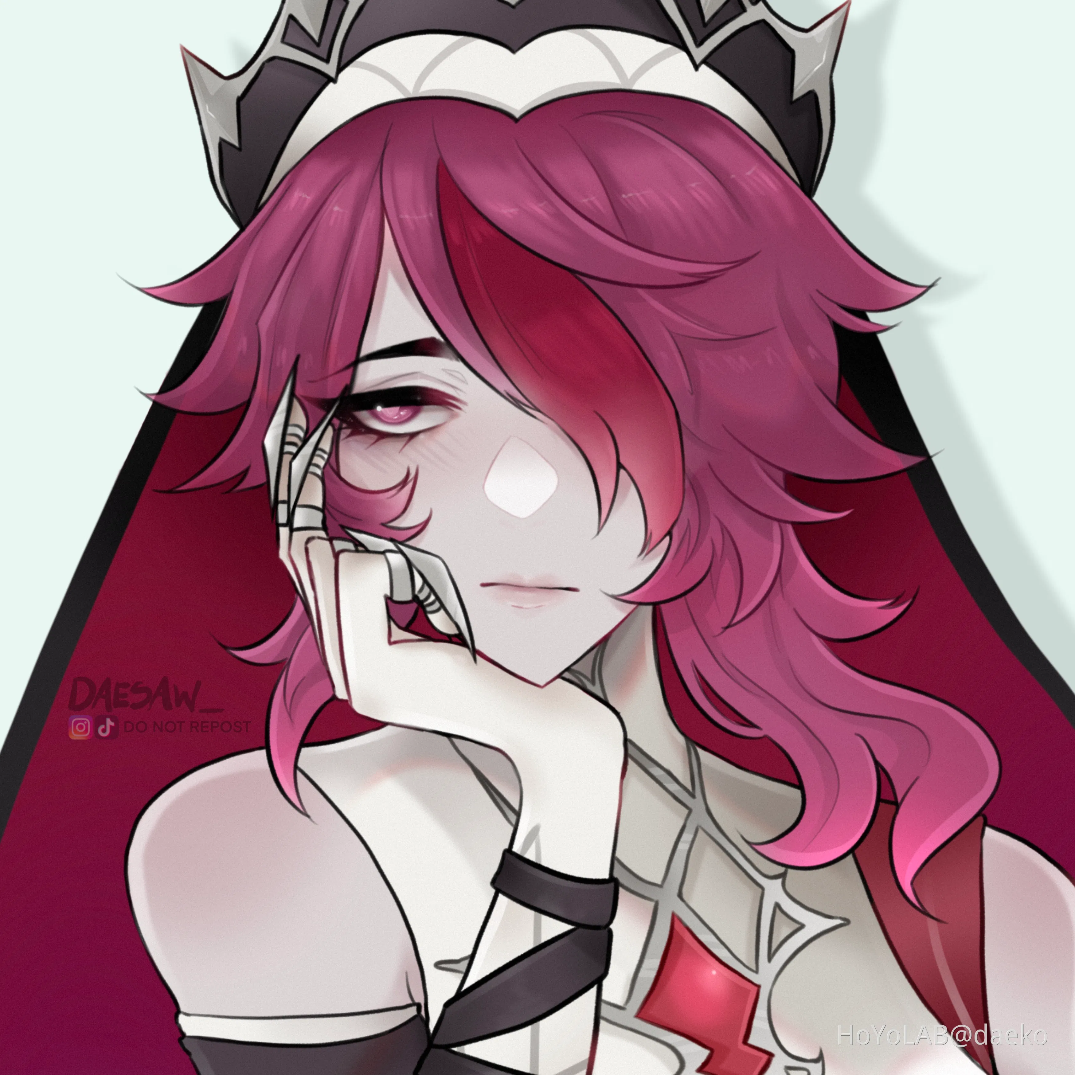 Rosaria Fanart! Genshin Impact | HoYoLAB